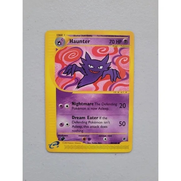 Pokemon | Toys | Pokemon Haunter Card With Yellow And Purple | Poshmark
